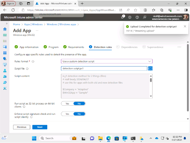Using ProgramData to store Win32 Apps Logs
